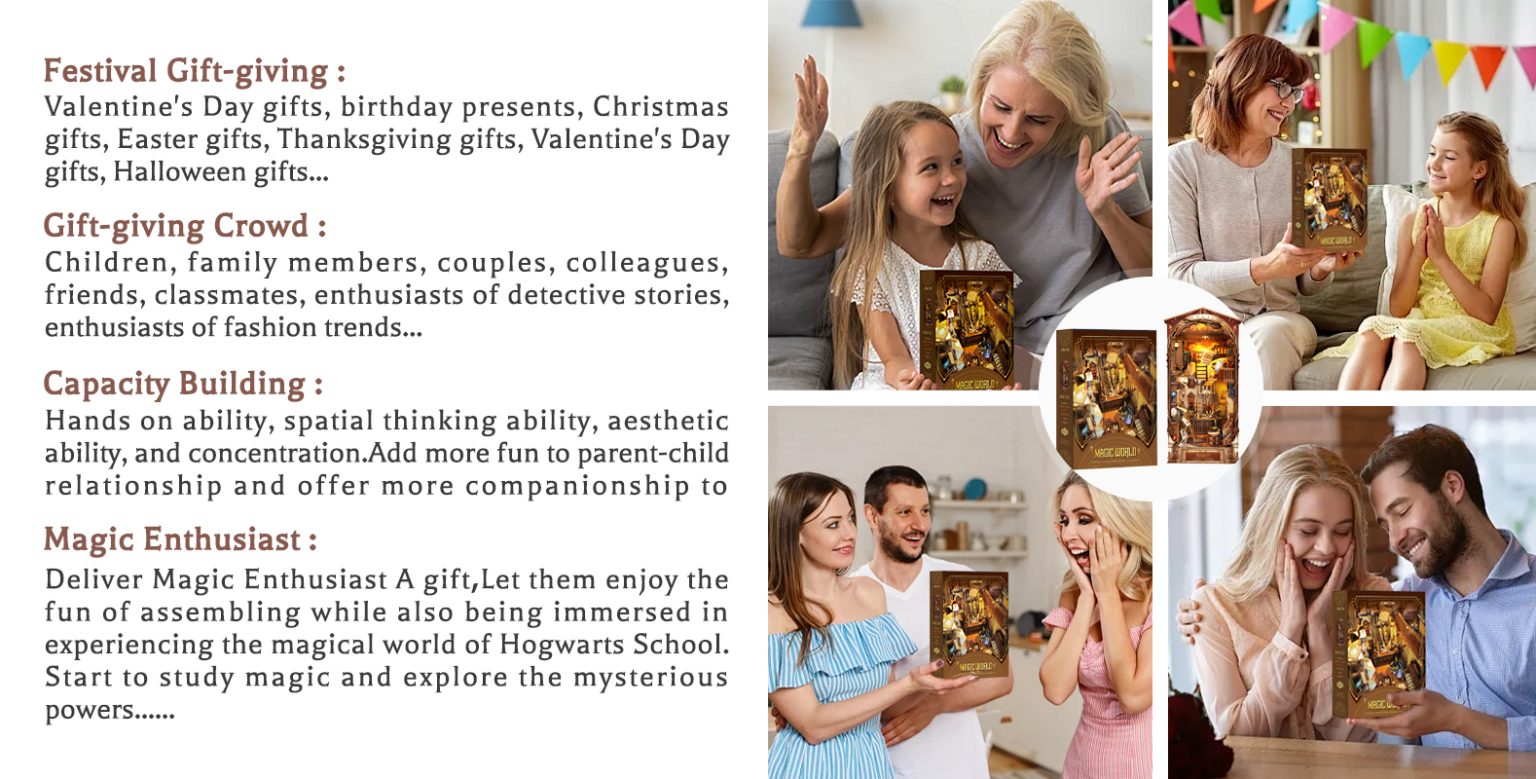 Joincon DIY book nook kit Magical Fantasy Theme 3D puzzle Exquisite ...