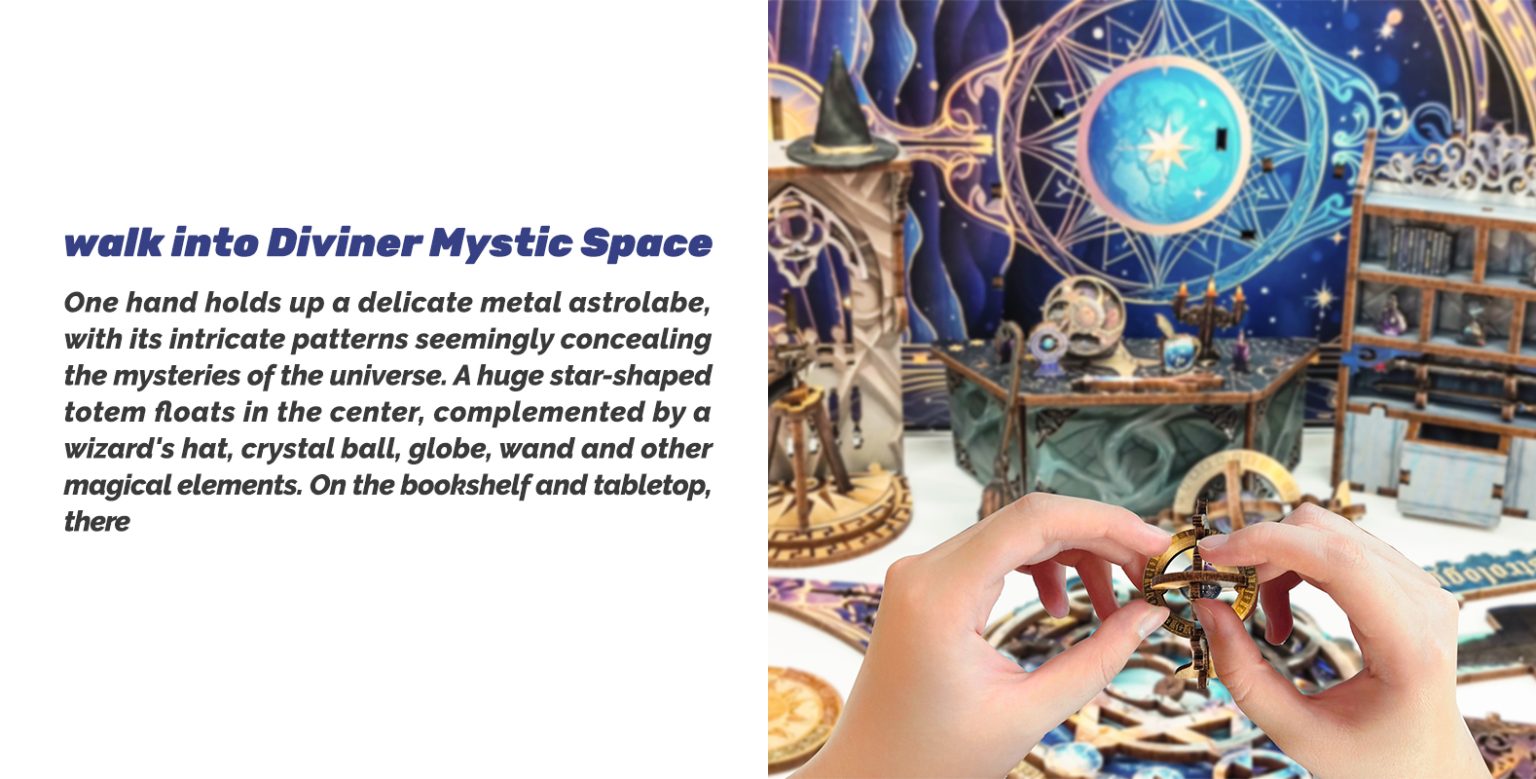 Joincon DIY book nook kit Divination 3D puzzle Exquisite workmanship ...