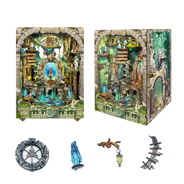 Joincon DIY book nook kit Fantasy adventure theme 3D puzzle Exquisite ...