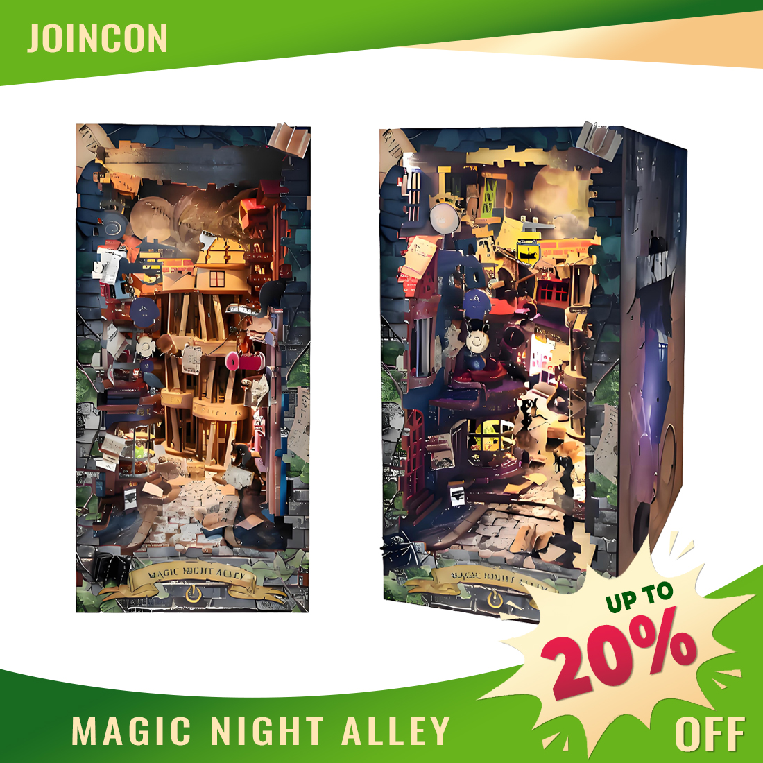 Magic Night Alley Harry Potter Book Nook Kit – 6hr Build Challenge for ...