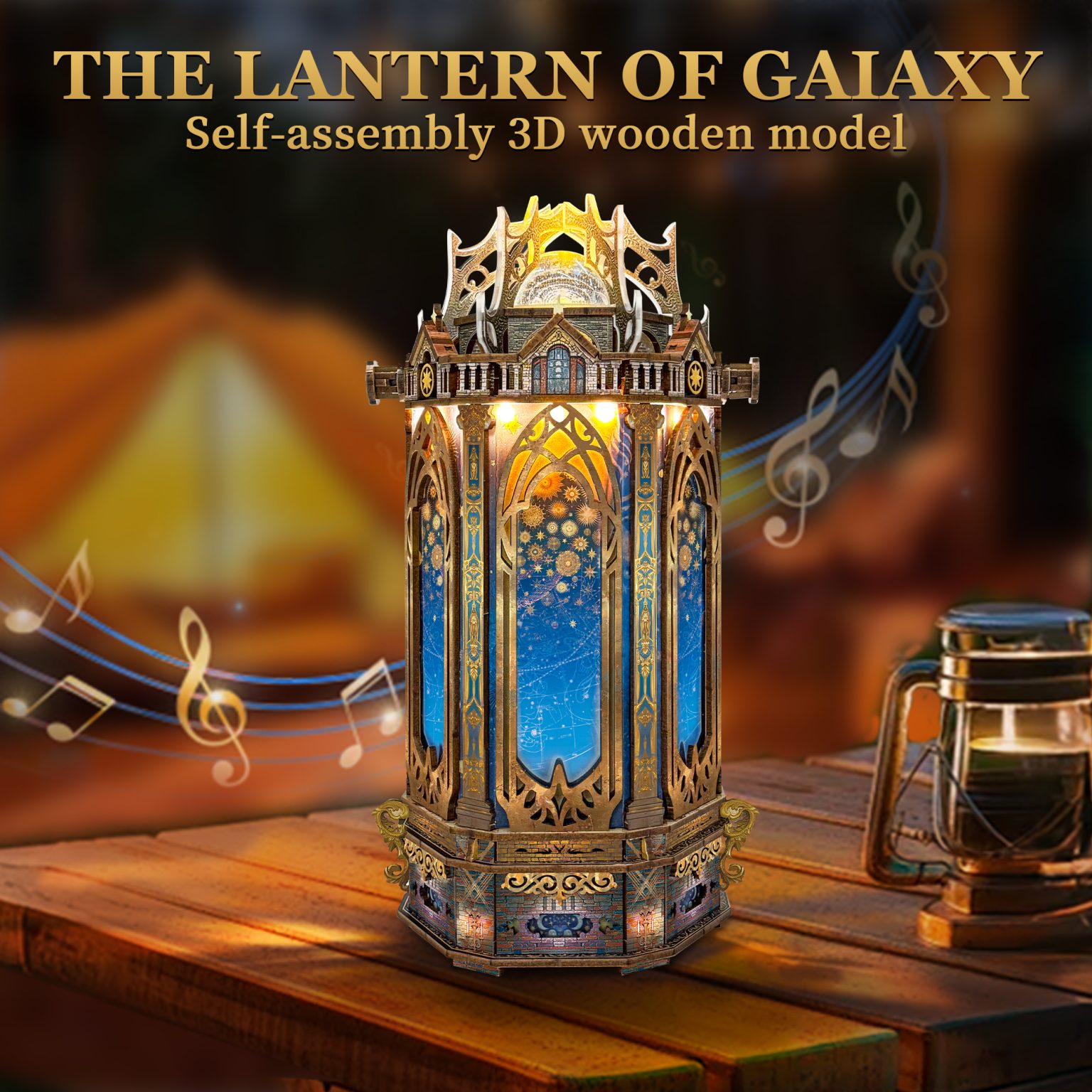 Joincon The Lantern of Galaxy Miniature LED Lights Dollhouse Kit – 3D ...